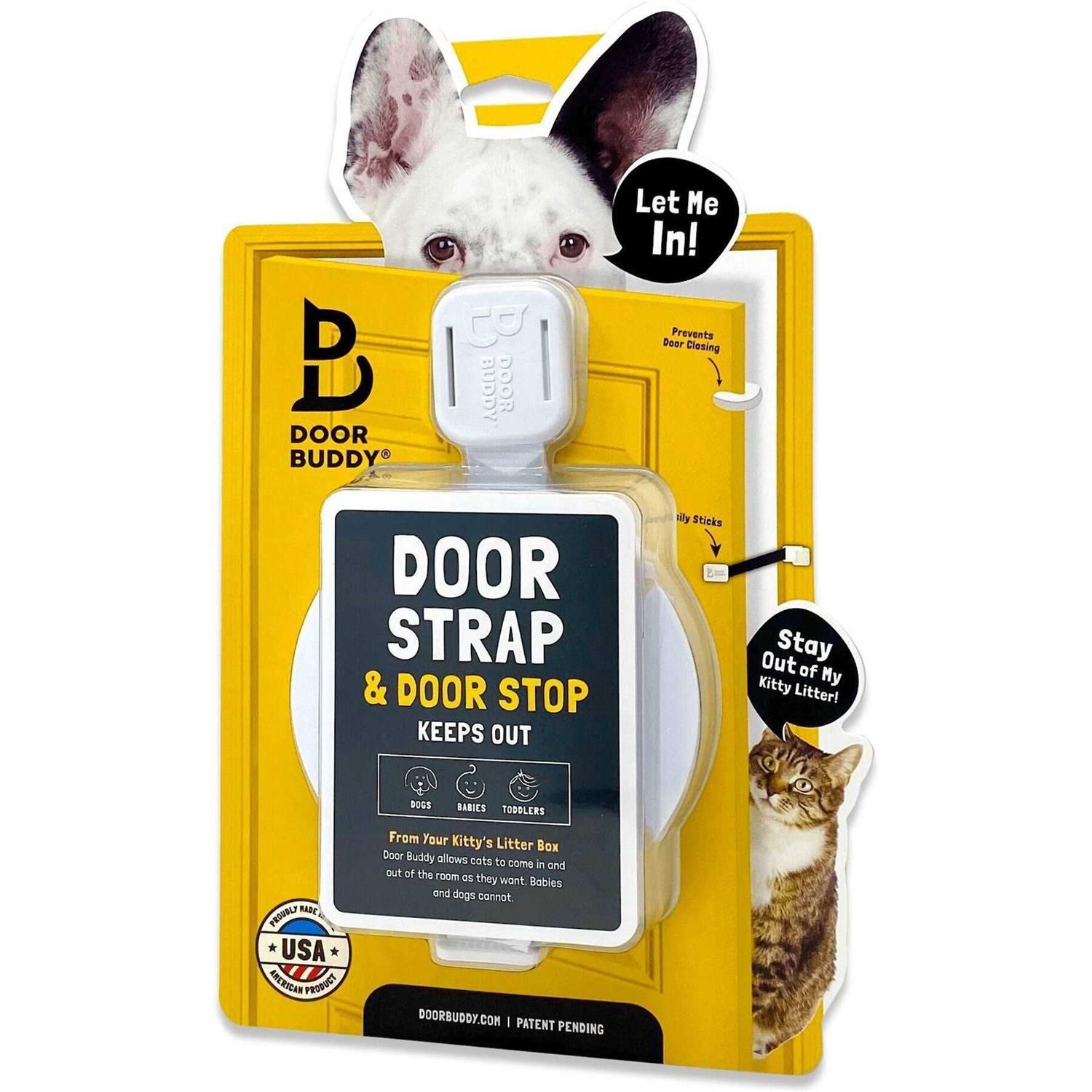 Door Buddy Door Latch Plus Door Stopper. Dog Proof Cat Litter Box and ...